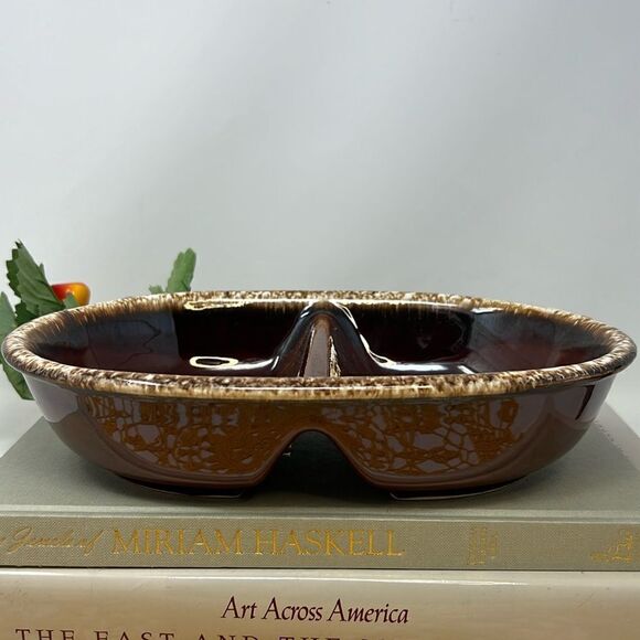 Hull Pottery | Kitchen | Hullpottery Divided Oven Proof Serving Dish ...
